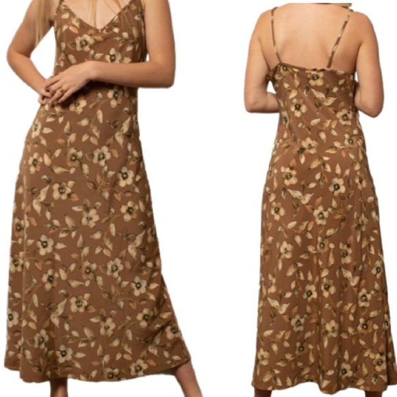 Express | Dresses | Express Vintage Brown Slip Dress | Poshmark